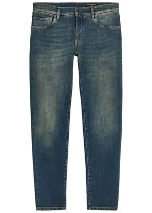 Dolce & Gabbana Walton Slim Tapered-leg Jeans - Denim