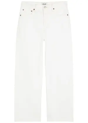 AGOLDE Harper Crop Straight-leg Jeans - White