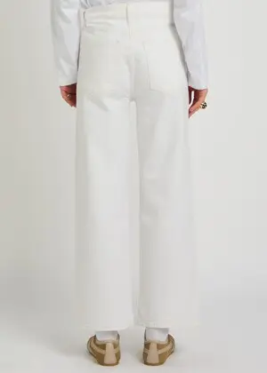 AGOLDE Harper Crop Straight-leg Jeans - White