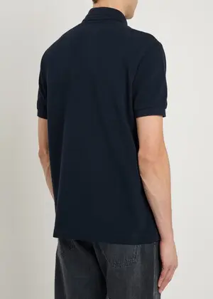 TOD'S Logo-embroidered Piqué Cotton Polo Shirt - Blue
