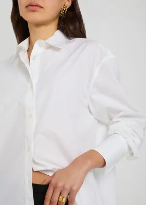 Another Tomorrow Cotton-poplin Shirt