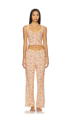Free People X Intimately Fresh In Love Lounge Set - Tea Combo