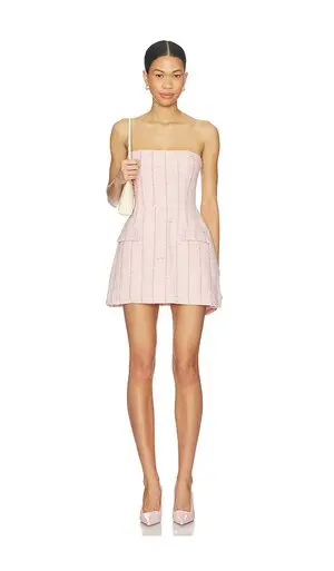 Amanda Uprichard Strapless Bethany Romper - Mochi
