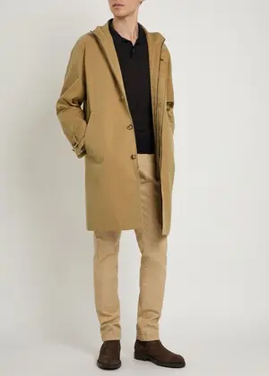 TOD'S Cotton Trench Coat - Beige