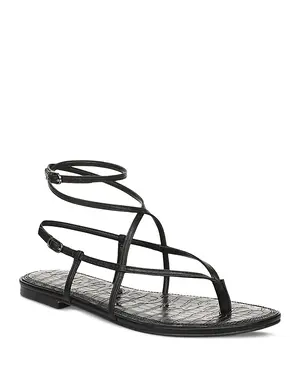 Women's Black Strappy Sandals