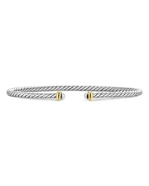 David Yurman Micro Cable Flex Bracelet - Gold/silver