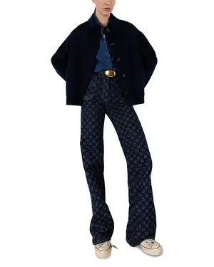 Gerard Darel Perrinea Wool Jacket - Ink