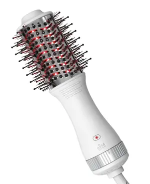 TZUMI Travel Red Ligh Therapy Dryer Brush - White