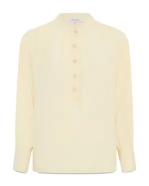Gerard Darel Cezanne Tunisian Collar Blouse - Yellow
