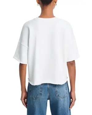 PERFECTWHITETEE Ezra Short Sleeve Sweatshirt