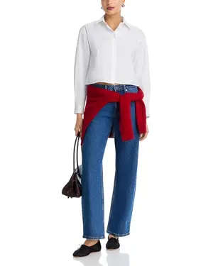PERFECTWHITETEE Naomi Crop Shirt