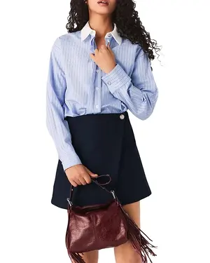 Maje 2-in-1 Shirtdress - Blue Sky