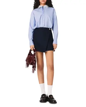 Maje 2-in-1 Shirtdress - Blue Sky
