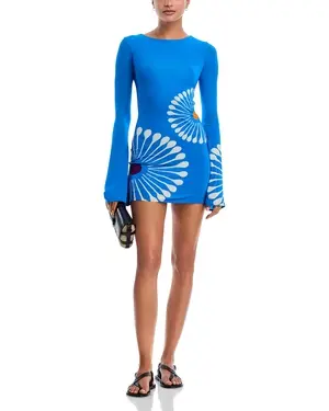 CALA DE LA CRUZ Maisha Mini Dress - Fiori