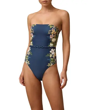 MONTE & LOU Bandeau One-piece Swimsuit