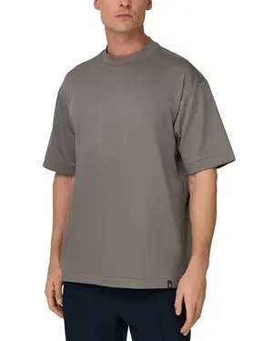 Boggi Milano Short Sleeve S Cafe Rib T Shirt - Mud