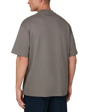 Boggi Milano Short Sleeve S Cafe Rib T Shirt - Mud
