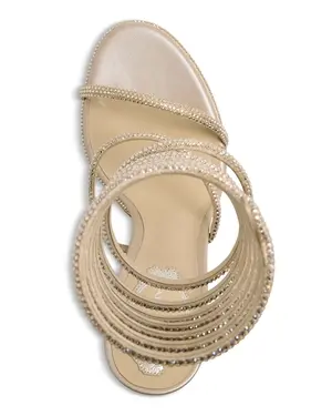 Rene Caovilla Super Cleo Crystal Sandals