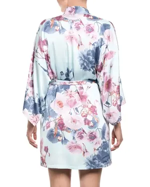 MIDNIGHT BAKERY Printed Satin Wrap