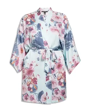 MIDNIGHT BAKERY Printed Satin Wrap