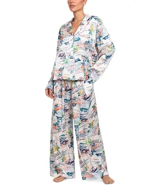 MIDNIGHT BAKERY Satin Pajama Set - Cream