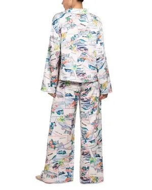 MIDNIGHT BAKERY Satin Pajama Set - Cream