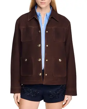 Sandro Suede Jacket