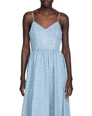 Sandro Iseanna Sequin Dress