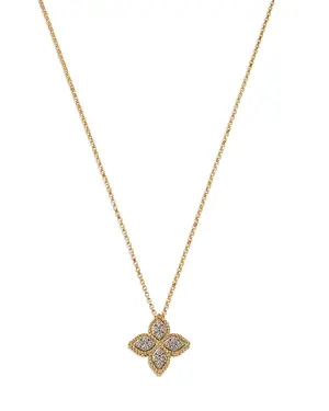Roberto Coin 18k Gold Diamond Pendant Necklace - White/gold