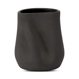 DUMAE Sabine Vase, Small - Raw Noir