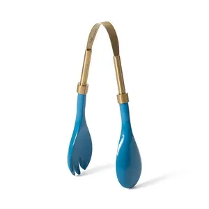 LULU POWERS Brass Finish Tongs - Morning Glory