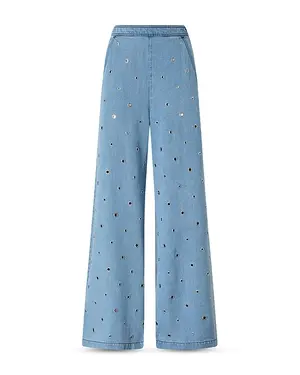 Pinko Stiratrici Chambray Pants