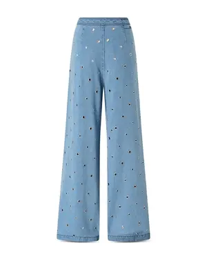 Pinko Stiratrici Chambray Pants
