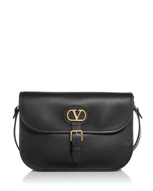 Valentino Garavani Antibes Leather Crossbody Bag - Black