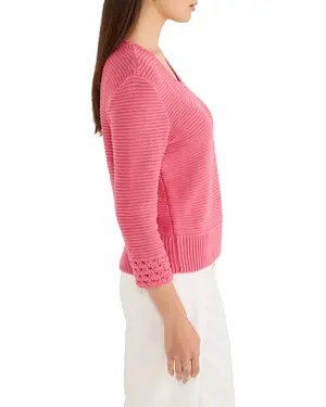 NIC+ZOE Edged Pop Stitch Sweater