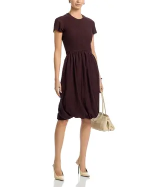 JIL SANDER Short Sleeve Balloon Dress