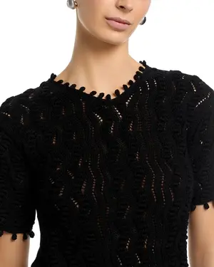 JIL SANDER Pom Pom Short Sleeve T-shirt