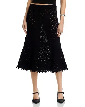 Jil Sander Black Wash Skirts