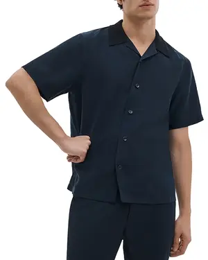 Rag & Bone Avery Slub Shirt - Navy