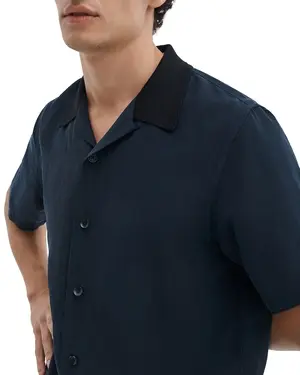 Rag & Bone Avery Slub Shirt - Navy