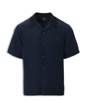 Rag & Bone Avery Slub Shirt - Navy
