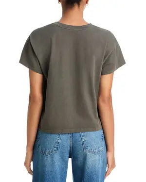 Rag & Bone Distressed Washed Tee - Slate