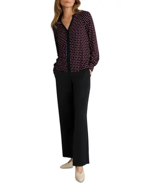 HOBBS LONDON Martine Wide Leg Trousers - Black