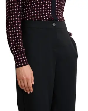 HOBBS LONDON Martine Wide Leg Trousers - Black