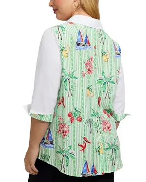 Foxcroft Therese Resort Stripe Shirt - Multi