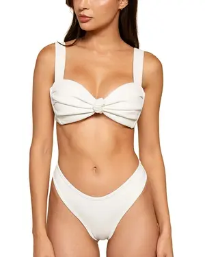 MONTCE Lulu Bikini Bottom - Cream Rib