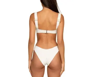 MONTCE Lulu Bikini Bottoms - Cream Rib