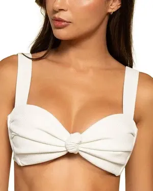 MONTCE Hayden Bikini Top - Cream Rib