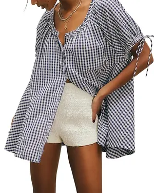Free People Gingham Tunic