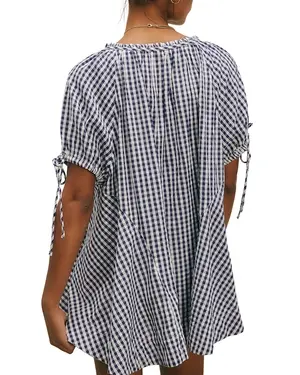 Free People Gingham Tunic